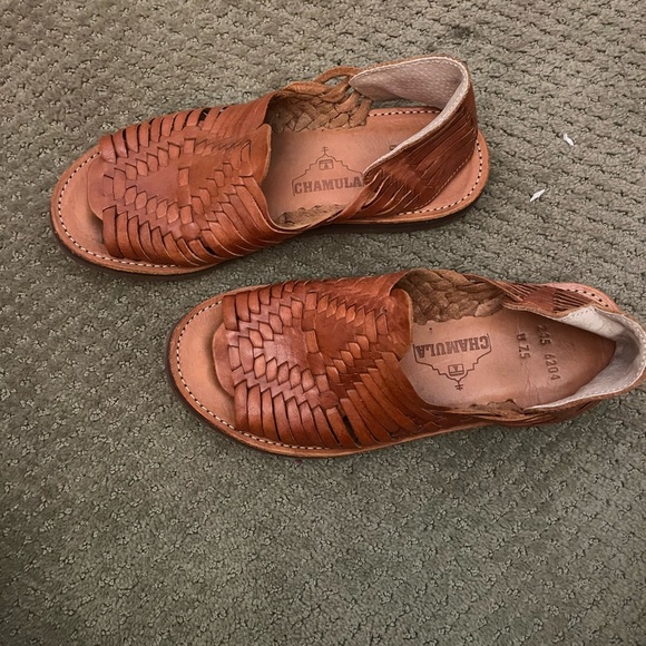 Chamula | Shoes | Chamula Chichen Red Brown 7 Leather Handmade Mexico | Poshmark